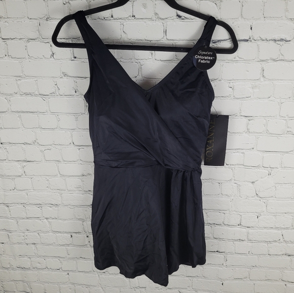Roxanne | Swim | Roxanne Shirred Skirted One Piece Modest Bathing Suit ...